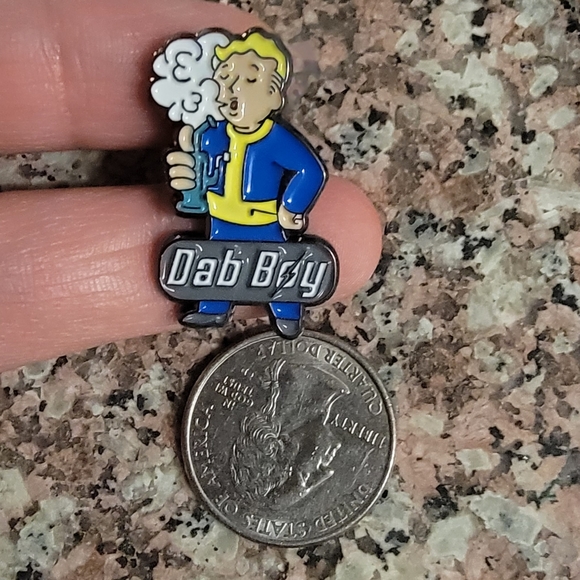 Jewelry | 2 For 13 Fallout Vault Boy Dab Boy Weed Stoner Enamel Pin ...